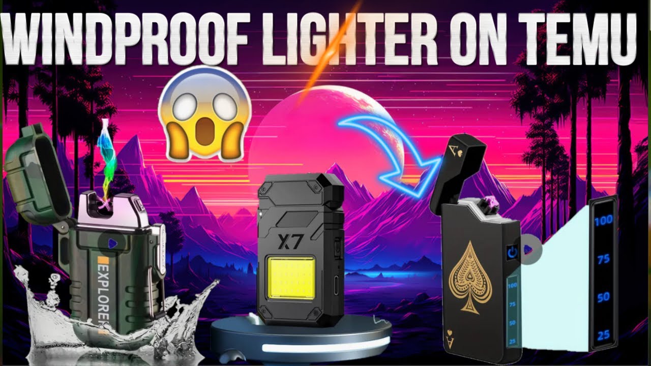 Best Windproof Lighter on Temu 2025 | Outdoor & Camping Essential😱 ...