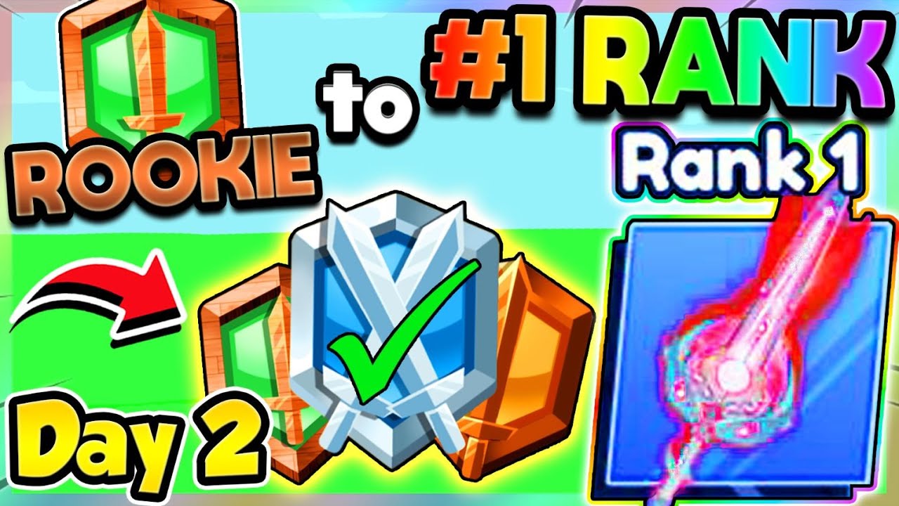 Rookie #1 RANK (Day 2) EASY RANKS COMPLETE!! (Blade Ball Roblox) - YouTube