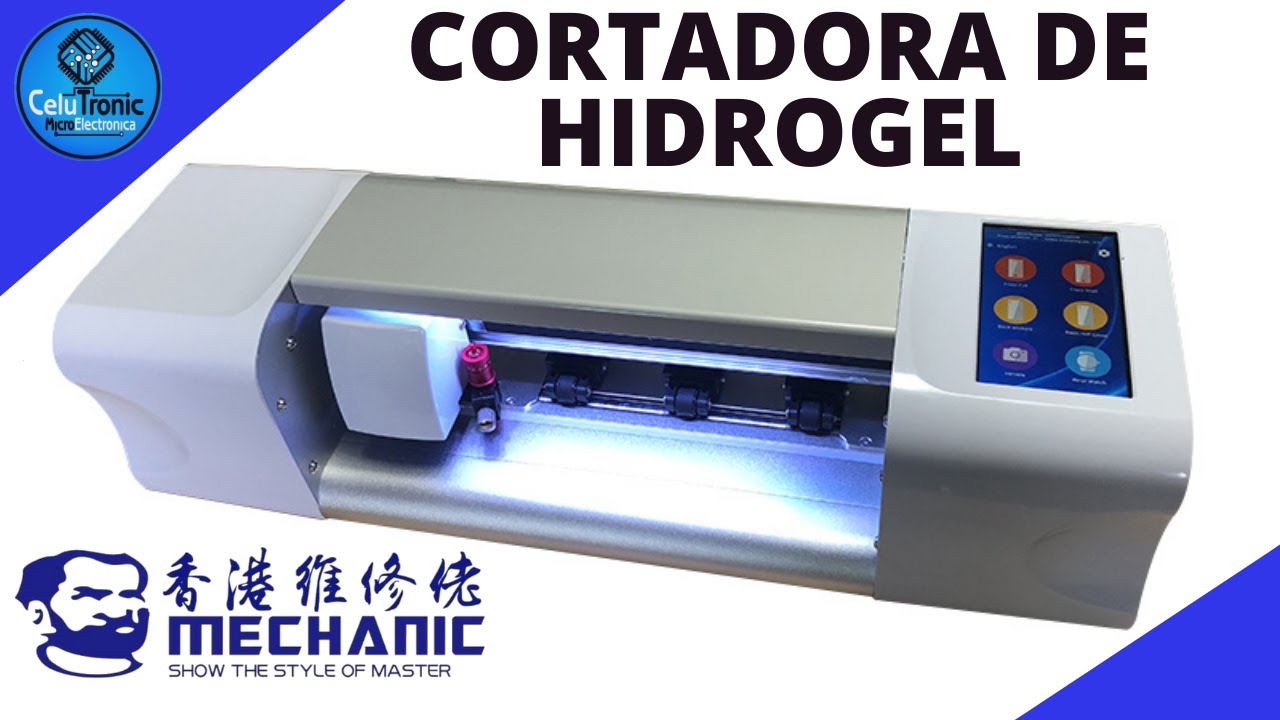 cortadora de hidrogel mechanic - YouTube