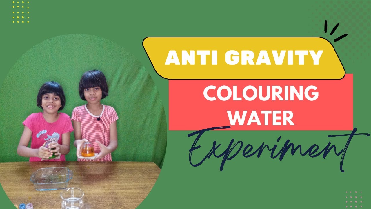 Anti Gravity Coloring Water Experiment | Science Experiment ...
