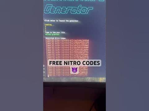 Free Nitro Code Generator | Nitro Generator | Free Discord Nitro - Youtube