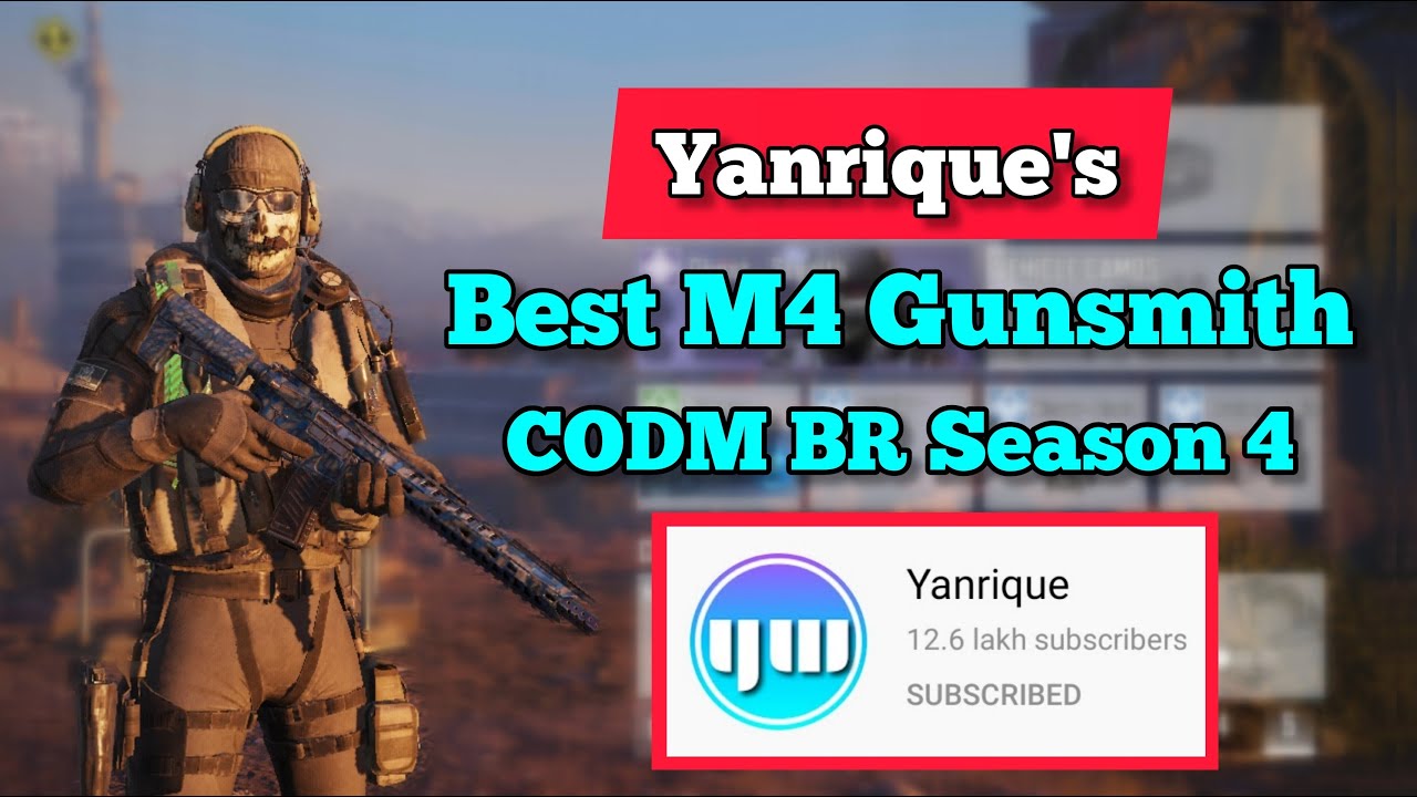 Yanrique's BEST M4 Gunsmith | CODM BR Season 4 | (Gunsmith at 0:42 ...