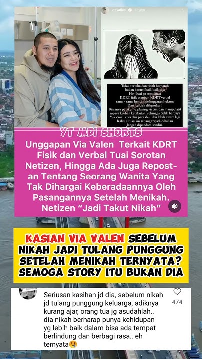 SEDIH! VIA VALEN UNGGAH STORY KDRT! ADA APA? SEMOGA DI STORY ITU BUKAN DIA #viavallen - YouTube