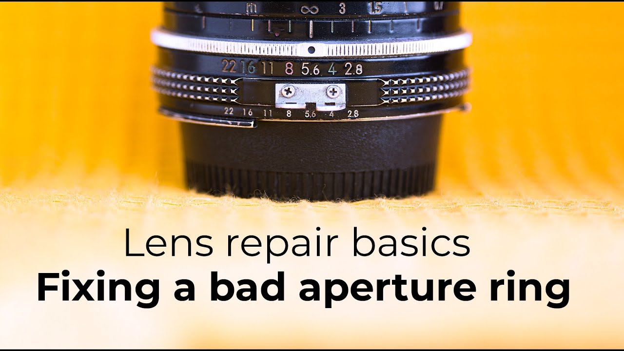 Fix bad aperture ring : Lens repair basics - YouTube