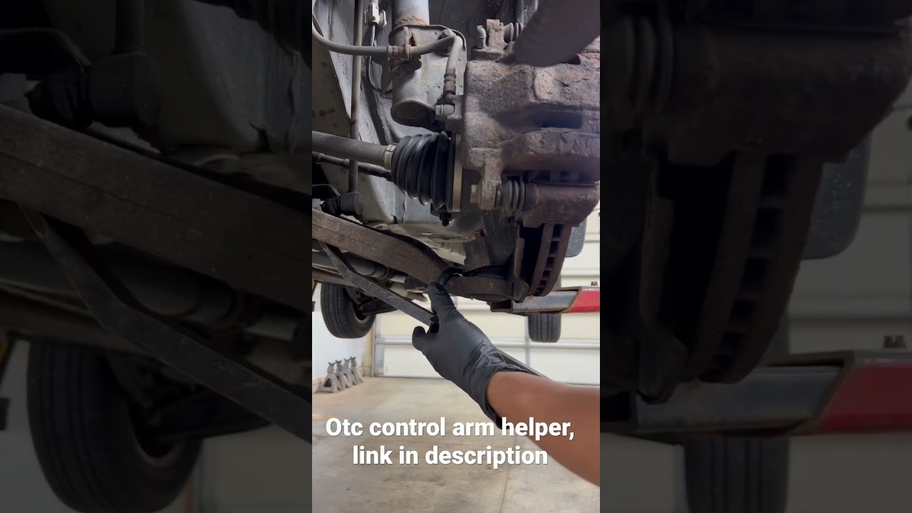 Control arm helper tool - YouTube