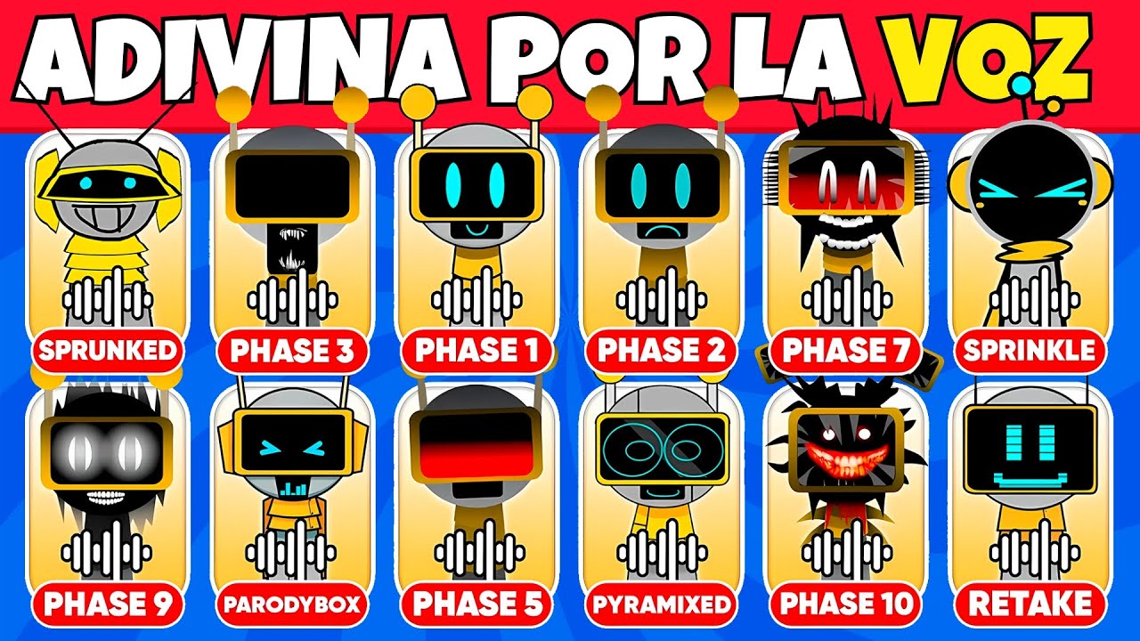 Adivina la voz de FUN BOT en sus diferentes fases/juegos | Fase 1-10 ...