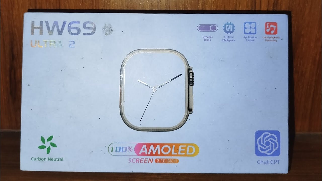 Smart watch unboxing ( HW69 ultra 2) - YouTube