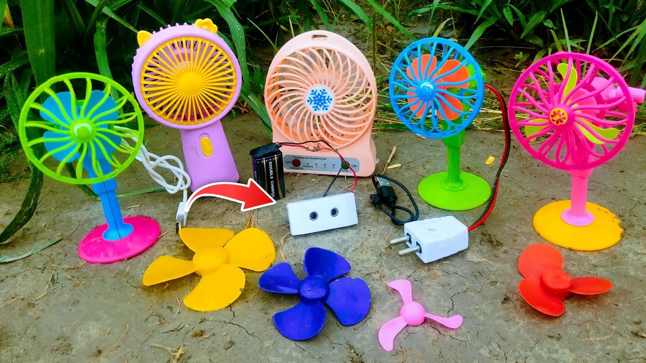 5 Amazing Inventions Mini Toy Hand Fan Collections With Rechageable ...