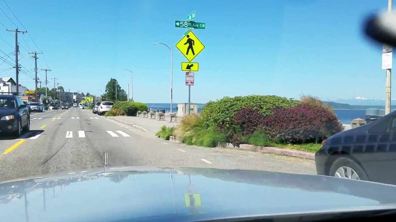 Alki Beach! A drive from the Chelan Cafe along Alki and around Alki ...