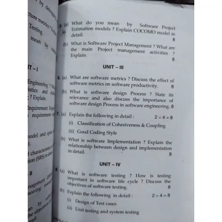 MDU BCA 4 th semester software engineering 2019 - YouTube