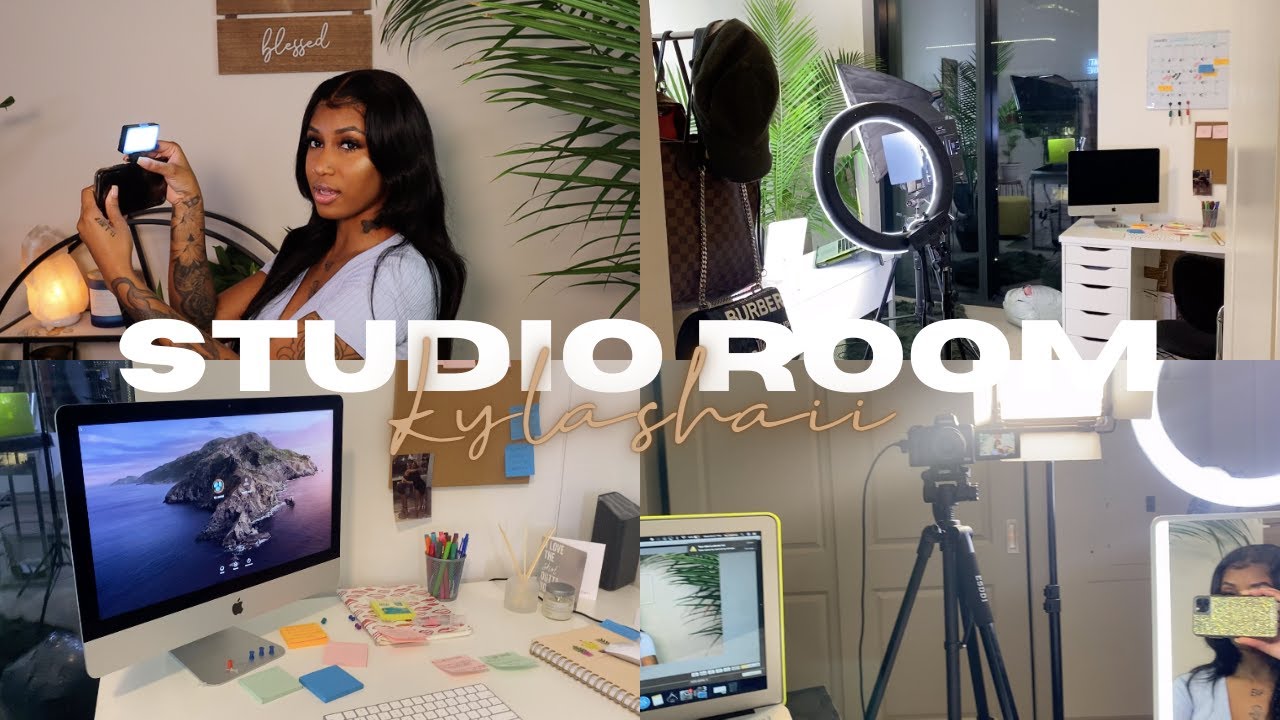 HOW TO START YOUR YOUTUBE CHANNEL + STUDIO TOUR | KY LASHAII - YouTube