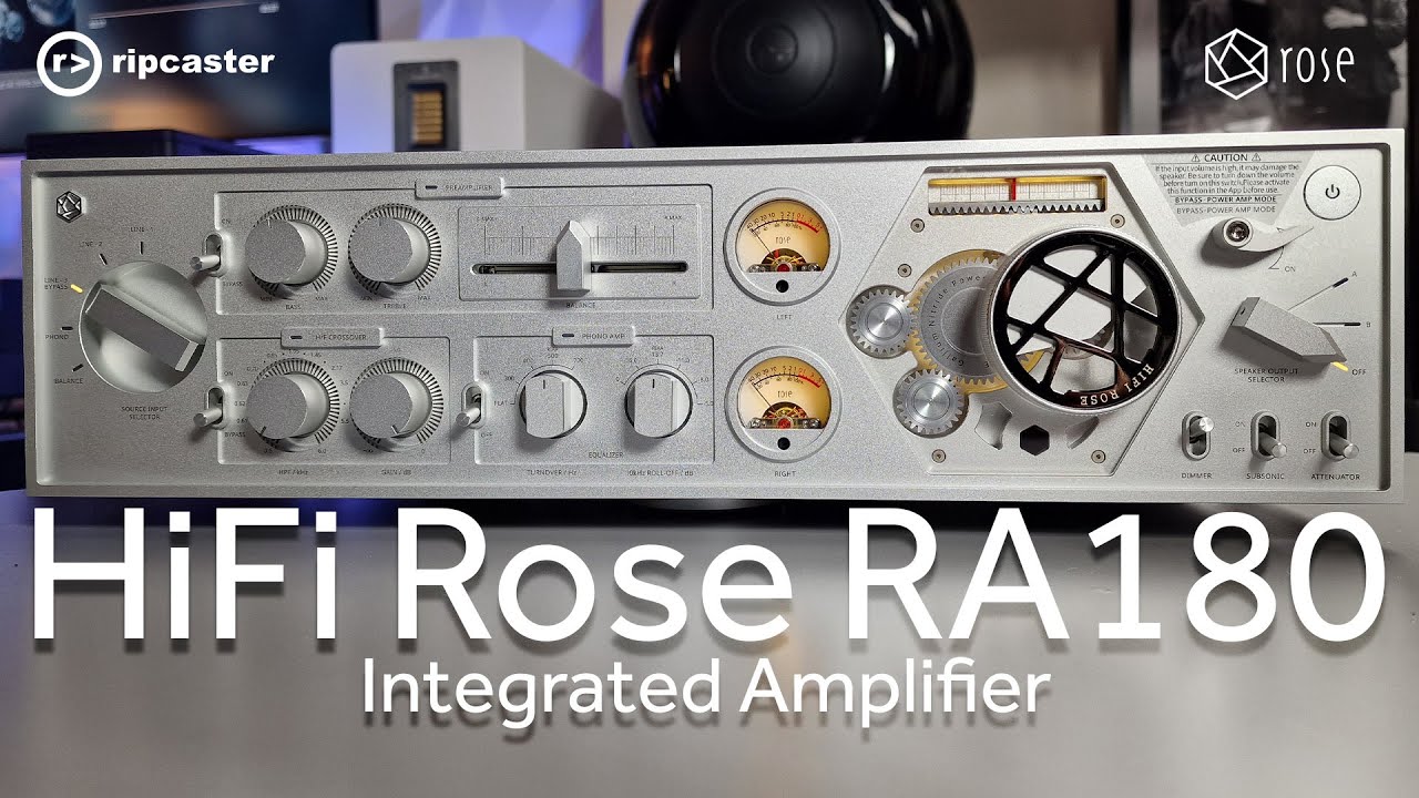HiFi Rose RA180 Integrated Amplifier at Ripcaster - YouTube