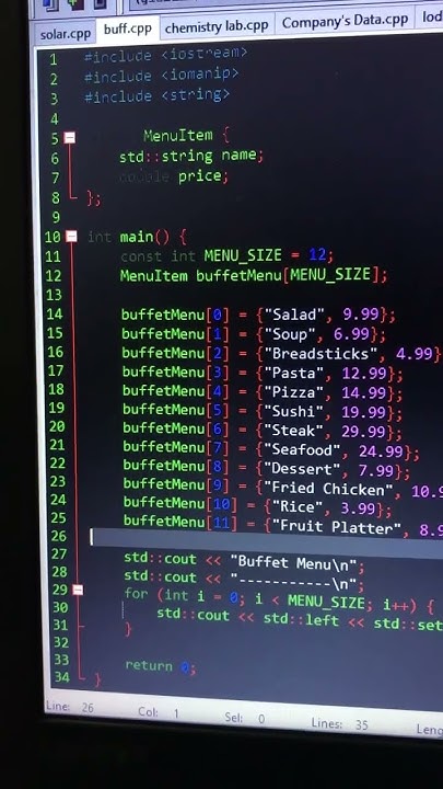 Buffet Menu C Codelife Codemasters Coderstokyo Codinglife Codingninja Coders Coding