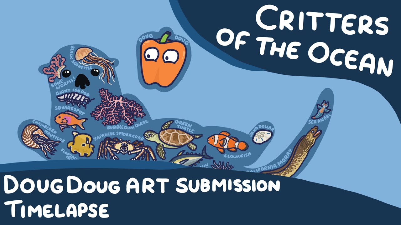 Critters of the Ocean - DougDoug Monterey Bay Aquarium Art Submission ...
