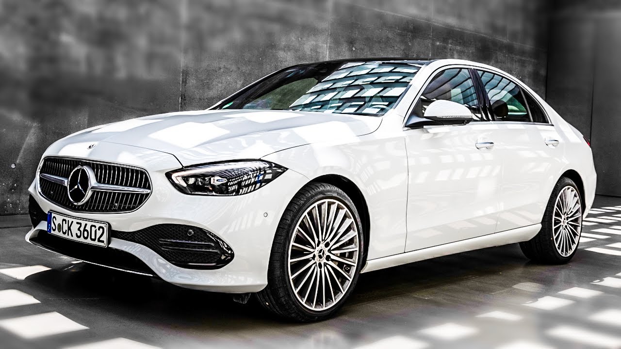 White Mercedes C Class 2022