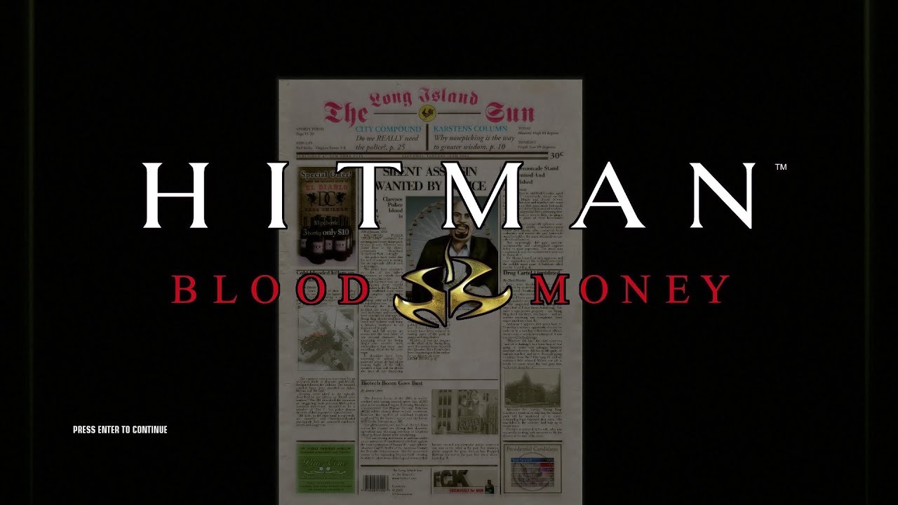 Newspaper Briefing Ambience | 1 Hour | Hitman Blood Money - YouTube