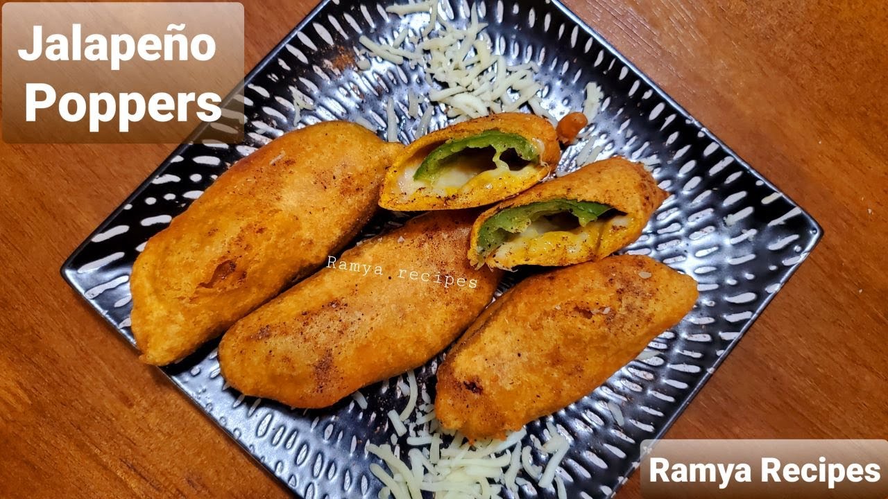Jalapeno poppers | Cheese Mirchi Bajji recipe | Indian style jalapeno ...