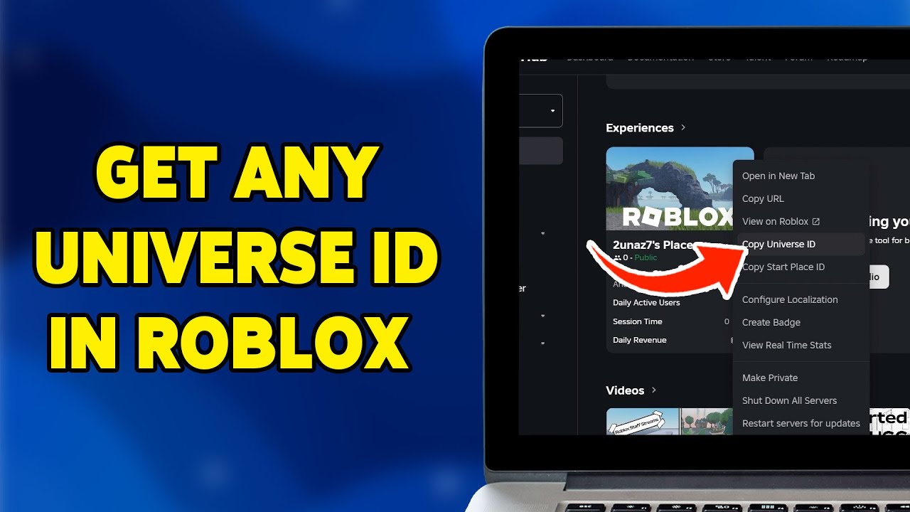 How To Get Any Universe ID In Roblox 2024 | Find & Copy Roblox Universe ...