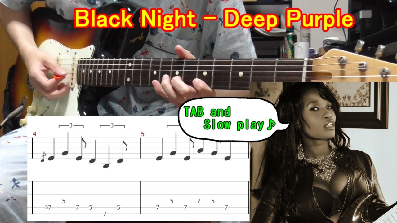 【TAB】Black Night (full) / Deep Purple - Guitar lesson - How to play ...