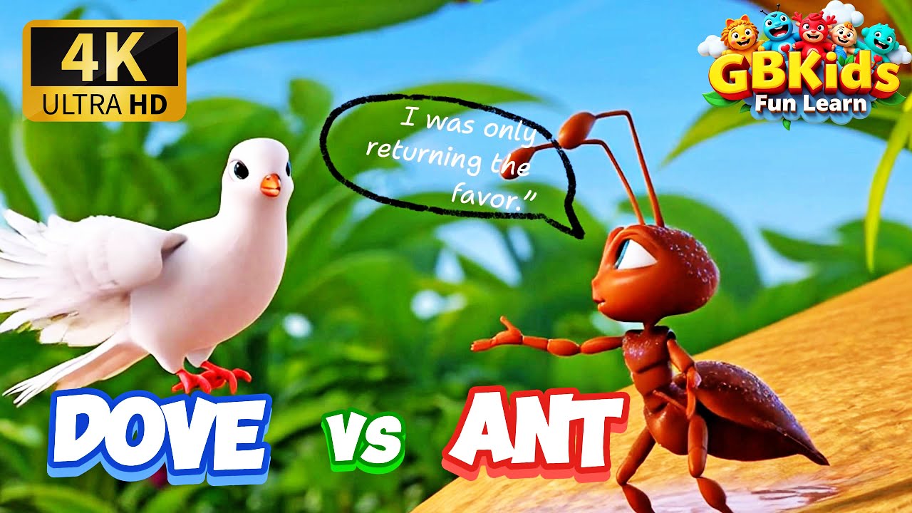 The Dove and the Ant | Heartwarming Animated Moral Story for Kids ...