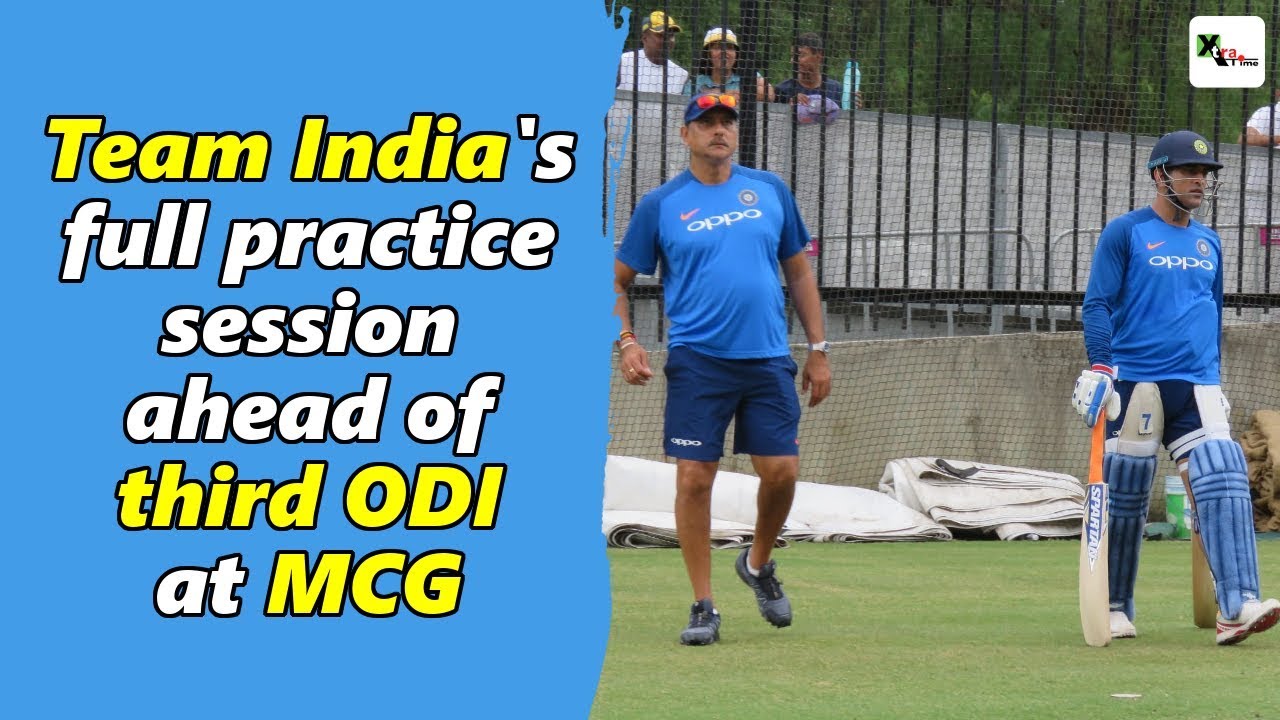 Watch: Indian cricket team's full practice session ahead of third ODI ...