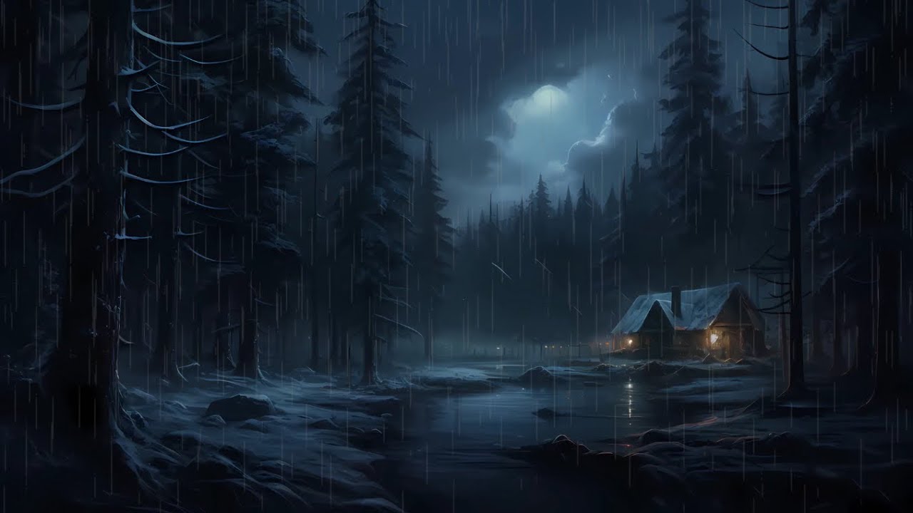 ASMR comfortable rain sound for a good night's sleep 10 hours | cozy ...