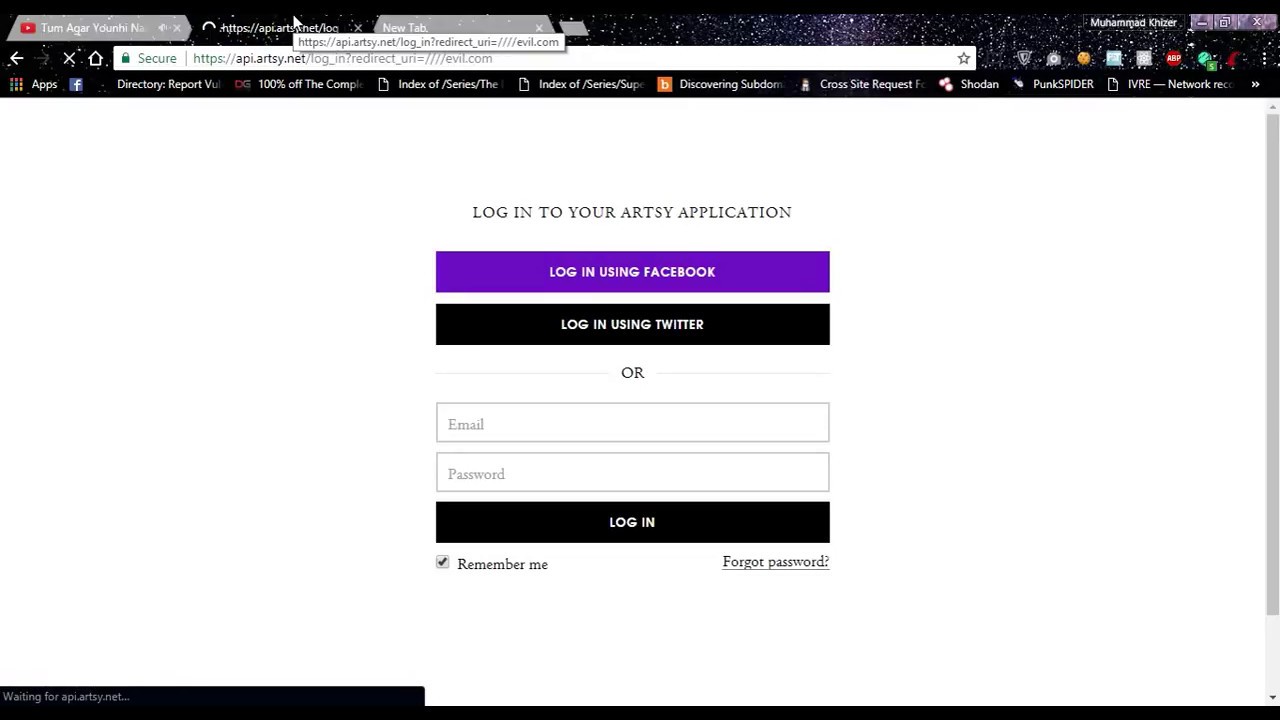 OPEN Redirect artsy [ api.artsy.net ] - YouTube