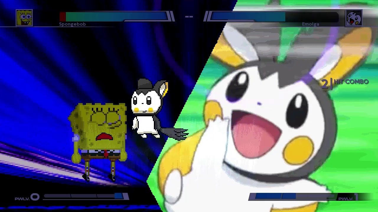 M.U.G.E.N Request Battle: Spongebob vs. Emolga - YouTube