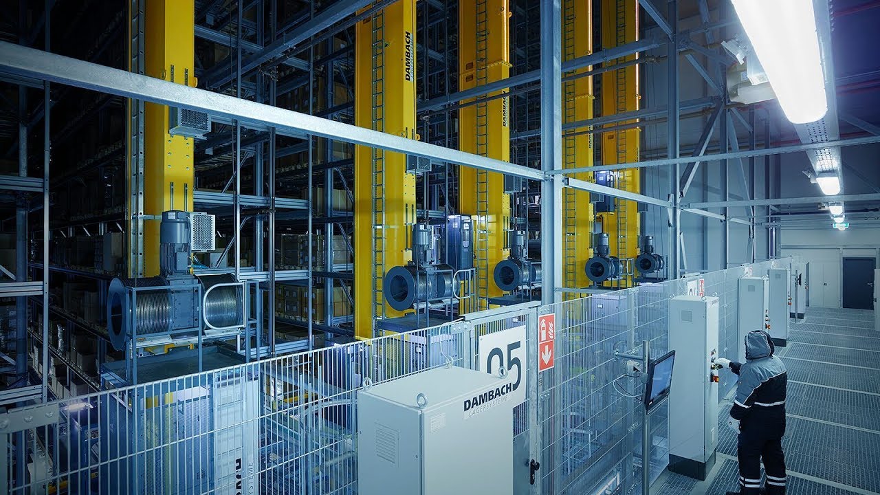 DAMBACH Storage and retrieval machines in the high bay cold store for ...