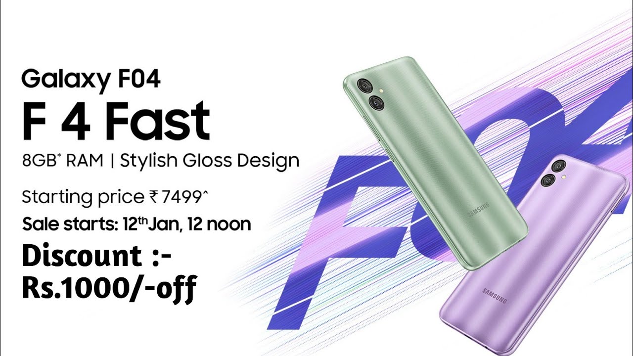 Samsung Galaxy F04 First Sale Par Discount Rs.1000/- | Samsung Galaxy ...
