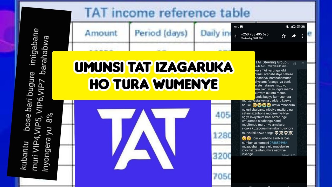 #TAT BUSINESS UMUNSI IZAGARUKAHO URAMENYEKANYE GUSENGA KWACU IMANA ...