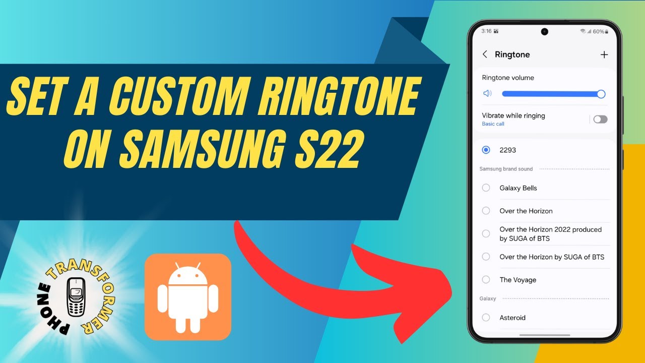 How to Set A Custom Ringtone on Samsung S22 | Detailed Tutorial - YouTube