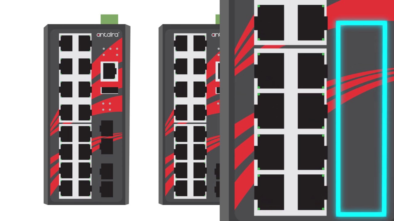 Antaira's High Port Count Managed Ethernet Switches - YouTube