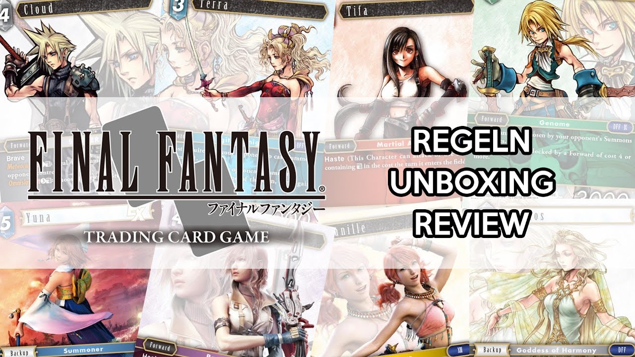 FINAL FANTASY TCG - Regeln, Unboxing, Review - YouTube