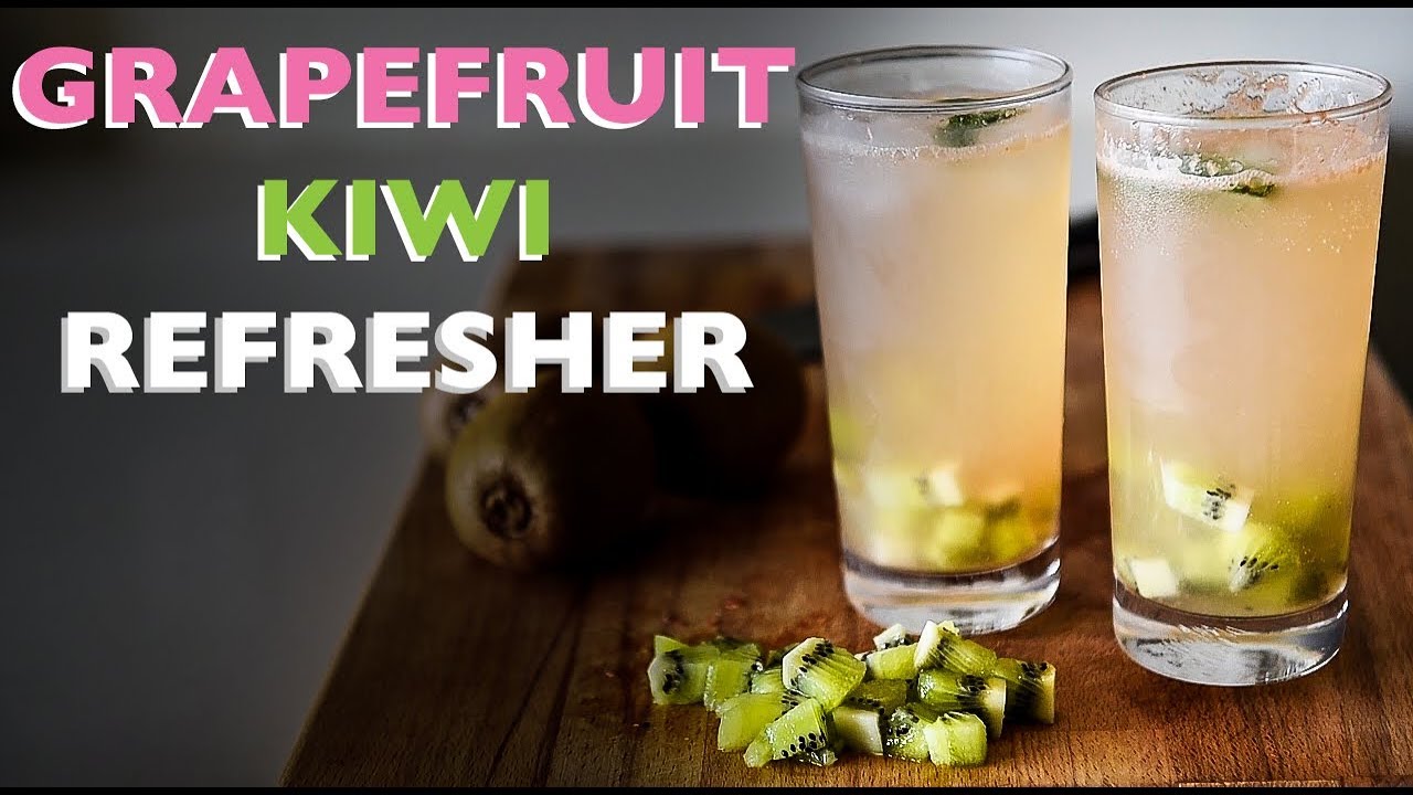 Grapefruit Kiwi Refresher | VEGAN DRINK RECIPES | STARBUCKS DIY - YouTube
