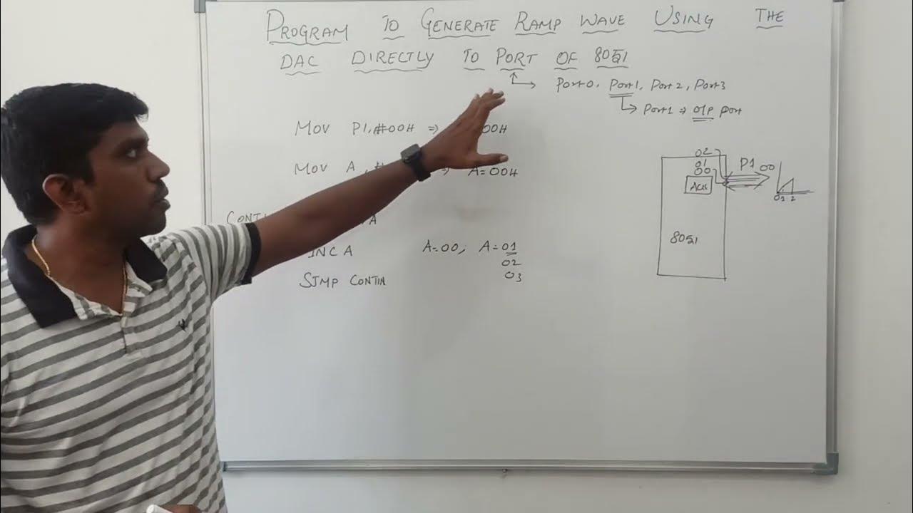 Generate Ramp Wave Using 8051 Microcontroller || Learn Thought || S Vijay Murugan - YouTube