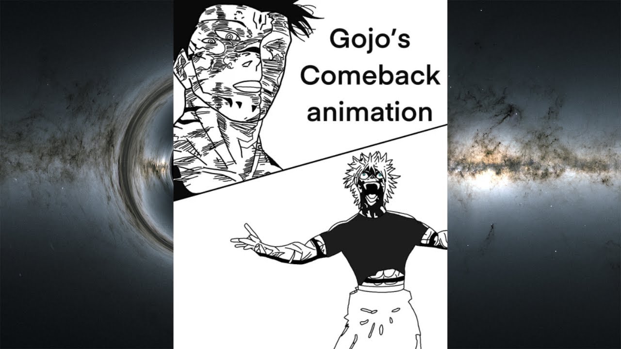 Gojo's Comeback Animation | Short video | First time animating - YouTube