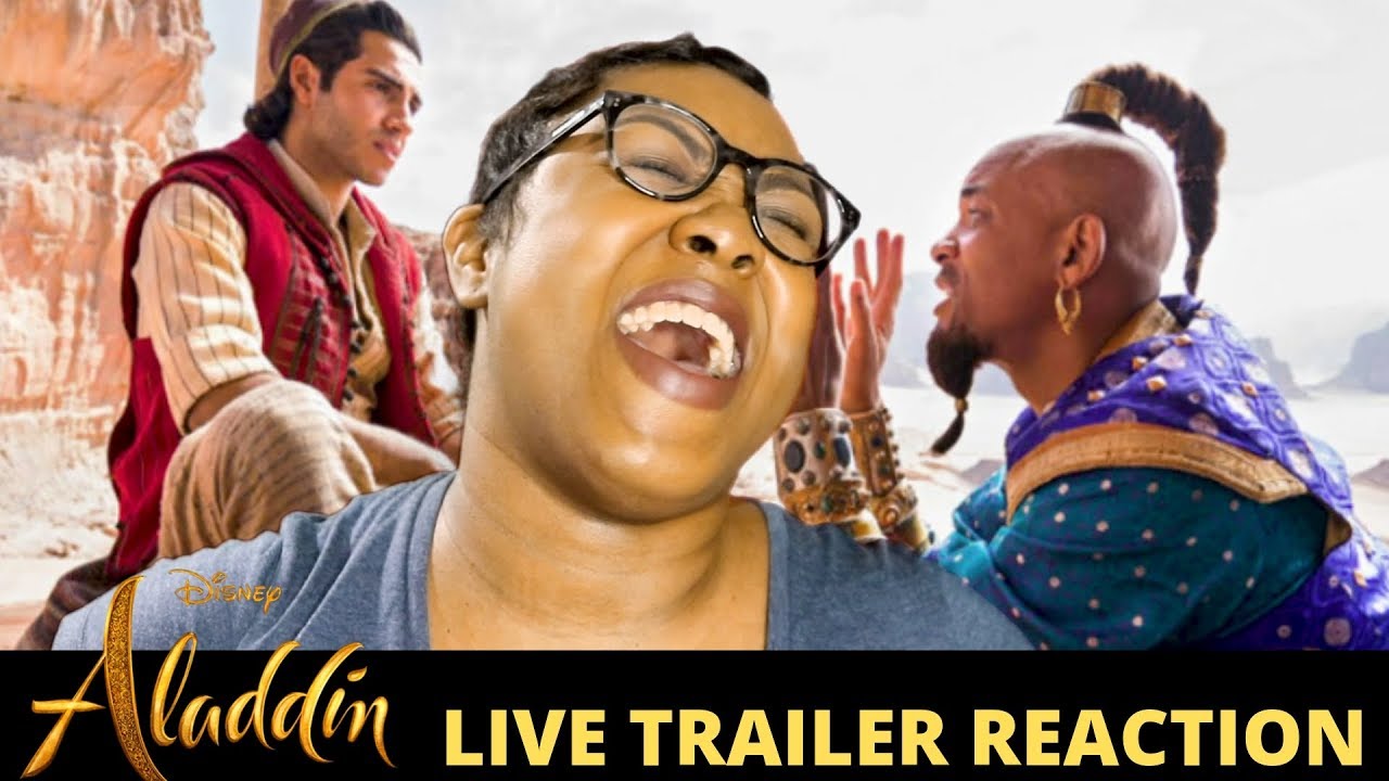 Aladdin Official Trailer Reaction - YouTube