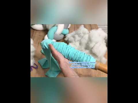 МК Косичка Бортик в кроватку своими руками ️ - YouTube