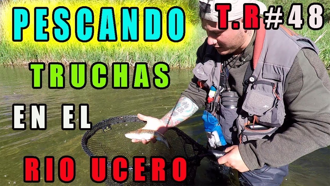 PESCANDO TRUCHAS EN EL RIO UCERO (PESCA URBANA) - YouTube