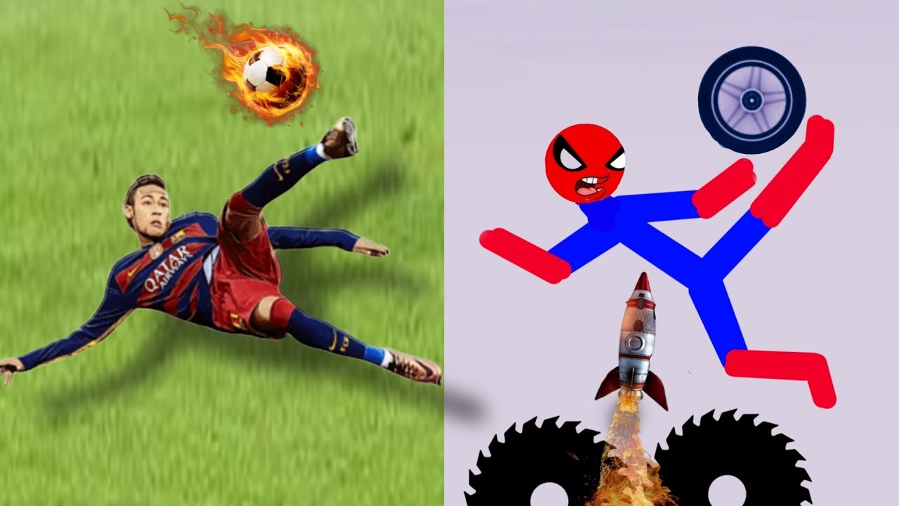 Best Falls Stickman Funny and epic moments of dismounting, only SEE ...