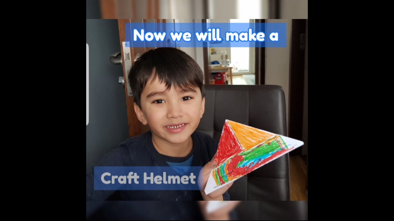 DIY Craft Helmet for kids - YouTube