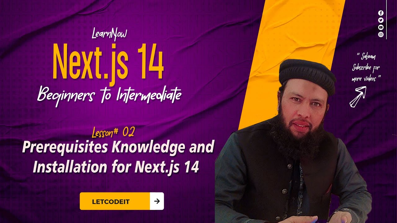 Next js 14 Tutorial : Prerequisites Knowledge & Installation (Lesson #2 ...