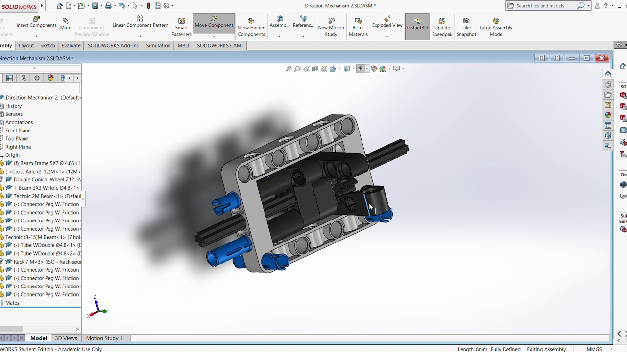 Formula 1 Car Direction 2 in SOLIDWORKS - YouTube