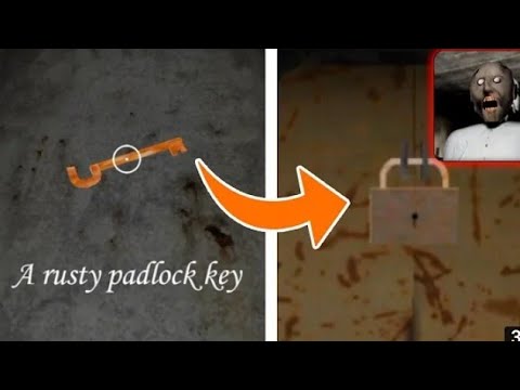 HOW TO FIND AND USE A RUSTY PADLOCK KEY IN GRANNY | GRANNY NEW UPDATE ...