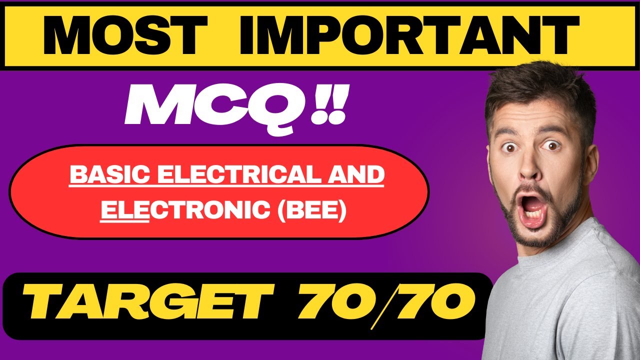 BEE Important Questions | Basic Electrical and Electronics Engineering bee k scheme diploma MCQ ...