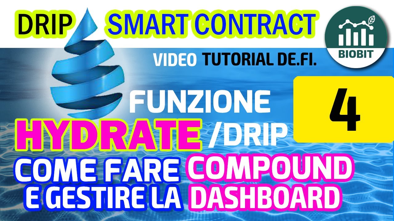 👉DE.FI - 💧 DRIP 💧 HYDRATE E COMPOUNDING 💧 FUNZIONI E ANALISI ...