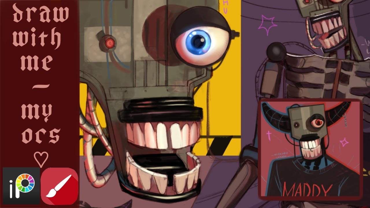 Draw with me ☆// Endo & my oc Maddy - YouTube