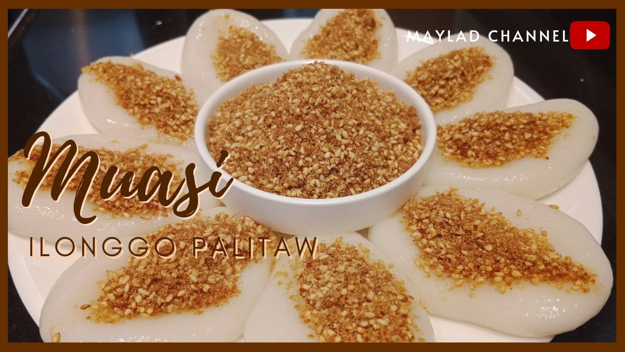 MUASI (Ilonggo Style Palitaw Recipe) - YouTube