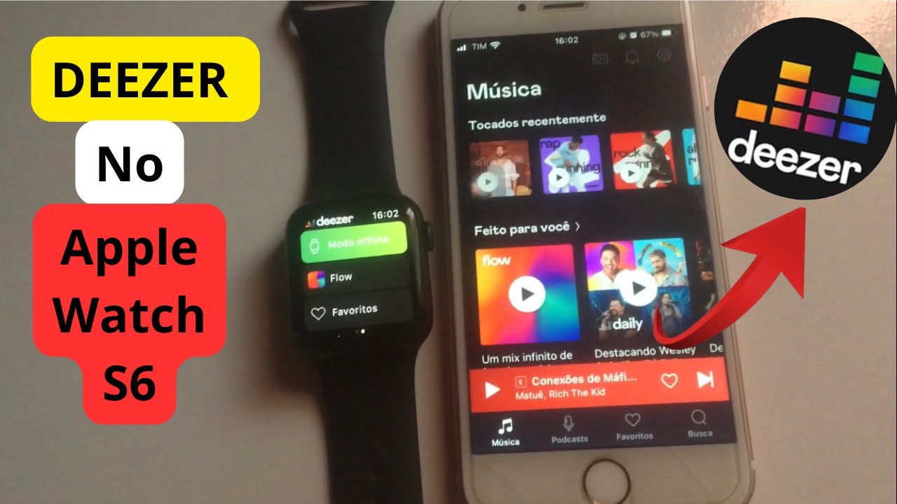 Como baixar músicas na DEEZER com Apple Watch S6 - YouTube